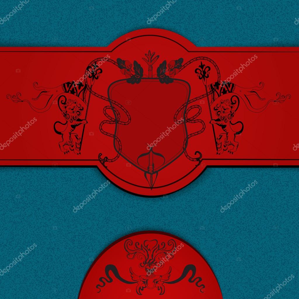 Heraldic colored background Stock Vector by ©macrovector 55537711