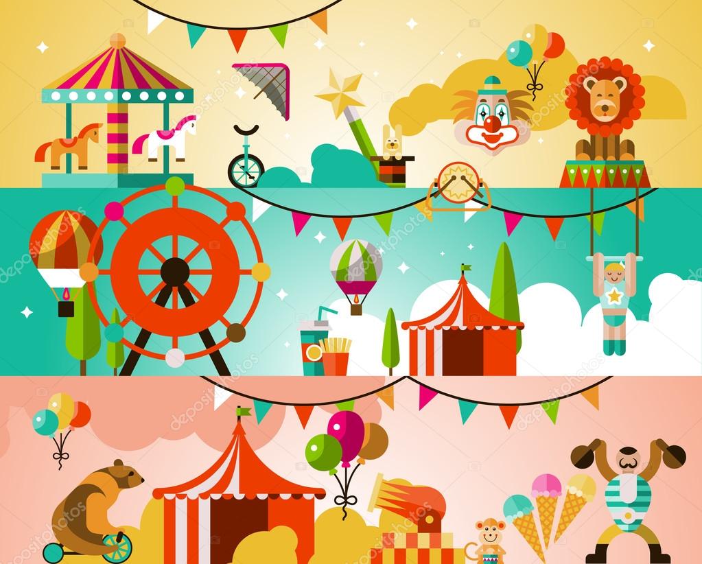 Circus performance background Stock Vector Image by ©macrovector #56819653