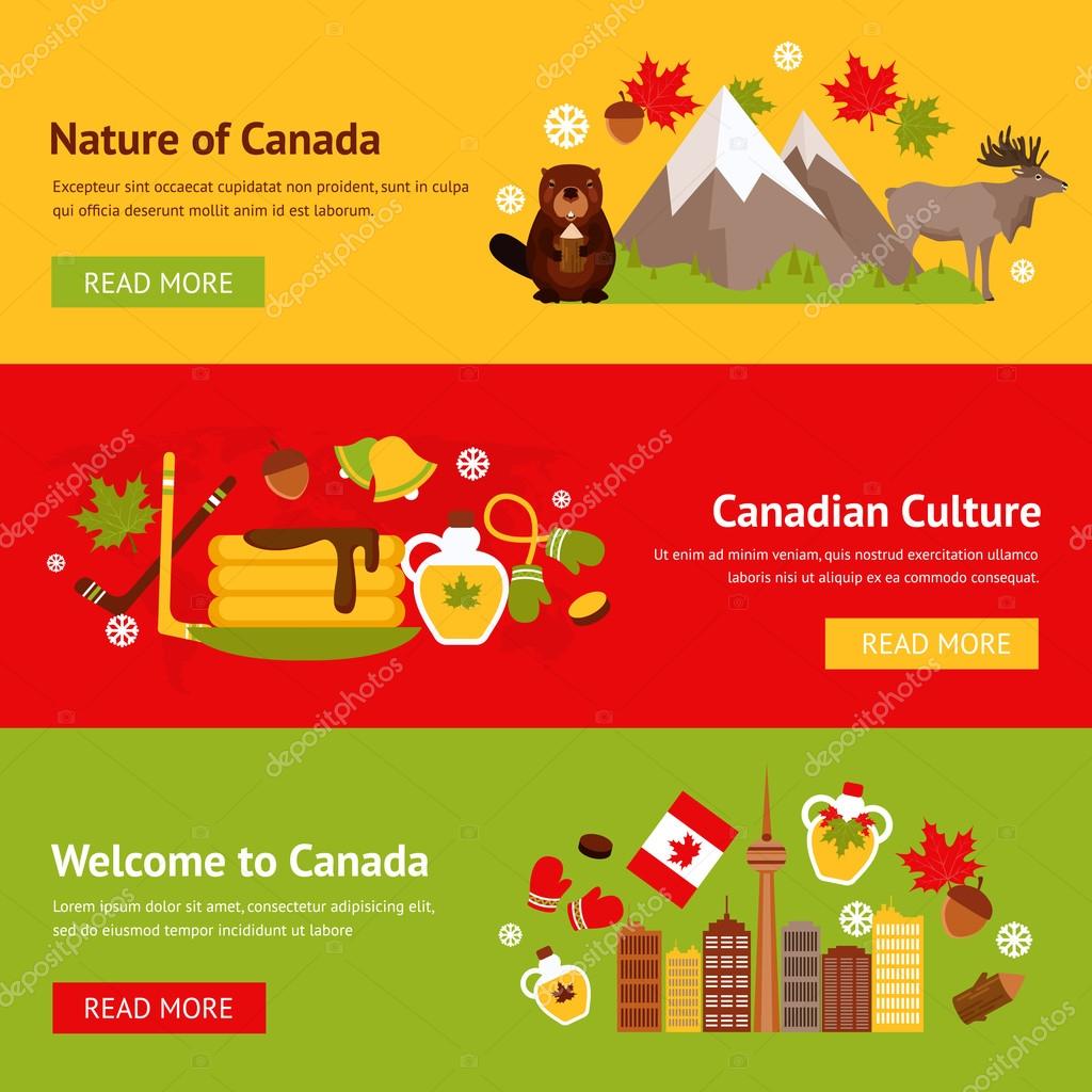 Canada banner set Stock Vector by ©macrovector 57488183
