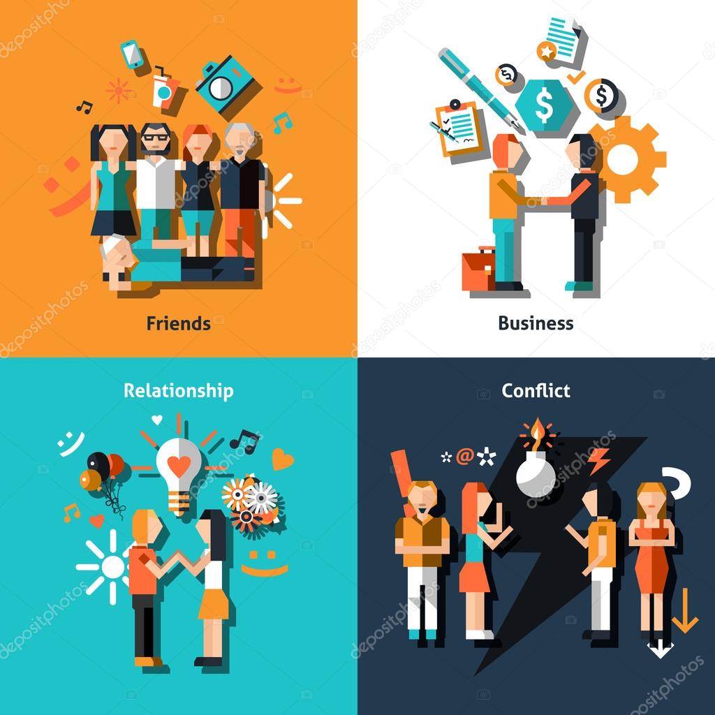 People social relationship Stock Vector Image by ©macrovector #58780061