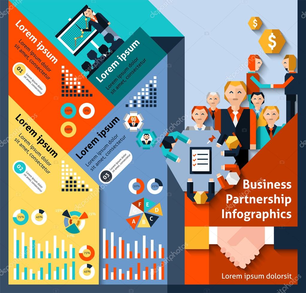 Business Partnership Infographics Stock Vector Image by ©macrovector ...