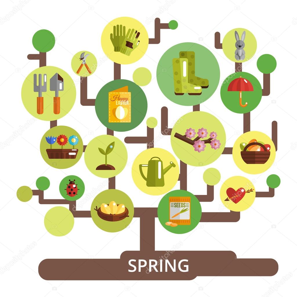 Spring Season Concept Stock Vector Image by ©macrovector #63751267