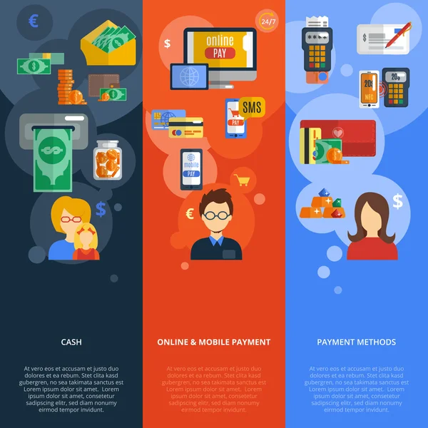 Payment methods infographic presentation layout banner Stock Vector by ...