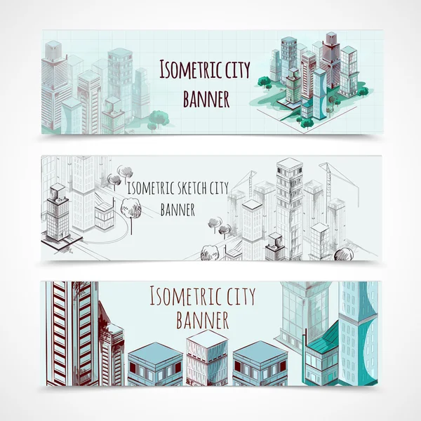 Big city banners — Stock Vector © macrovector #47229345