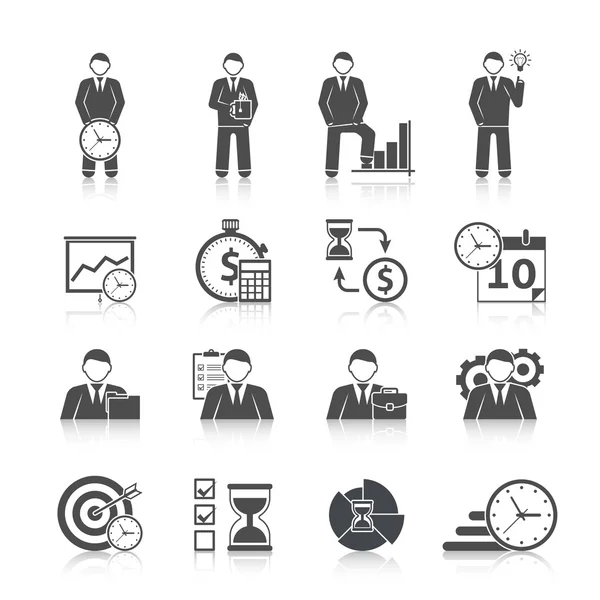 Man Daily Routine People icons set with texture background. — Stock ...