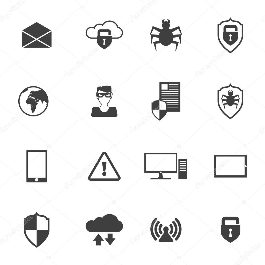 Network Security Icons — Stock Vector © macrovector #68189879 Network Security Icons — Stock Vector © macrovector #68189879