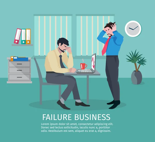 Business Success Failure Cartoon Banners Stock Vector Image by ...