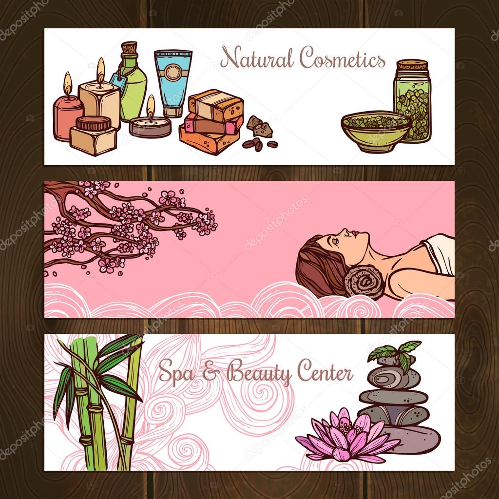 Spa Banners Set Stock Vector by ©macrovector 69392645