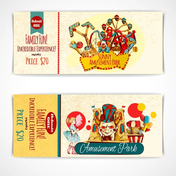Circus vintage banners set — Stock Vector © macrovector #49513689
