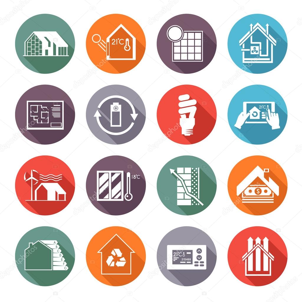 Energy Saving House — Stock Vector © macrovector #71549337