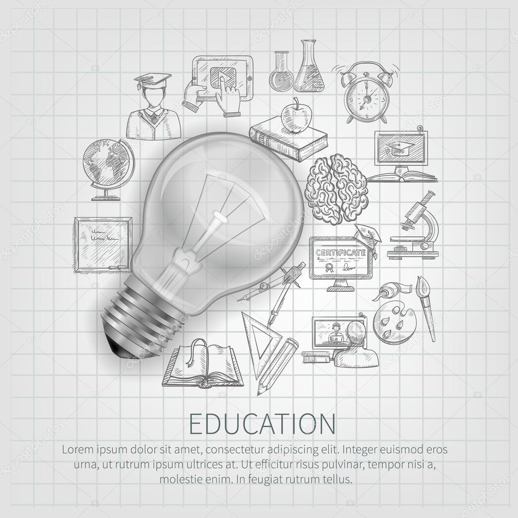 Education Concept Illustration — Stock Vector © macrovector #75873427 Education Concept Illustration — Stock Vector © macrovector #75873427