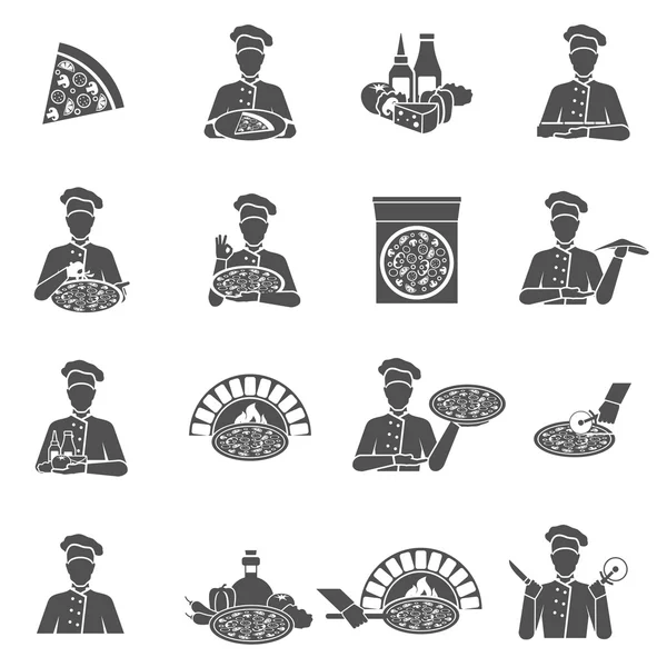 Pizza maker icons Vector Art Stock Images | Depositphotos