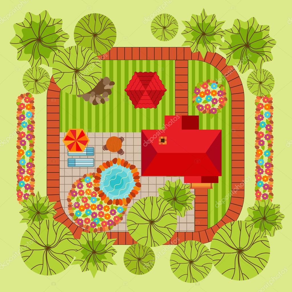 Flat style landscape design concept ⬇ Vector Image by © macrovector ...