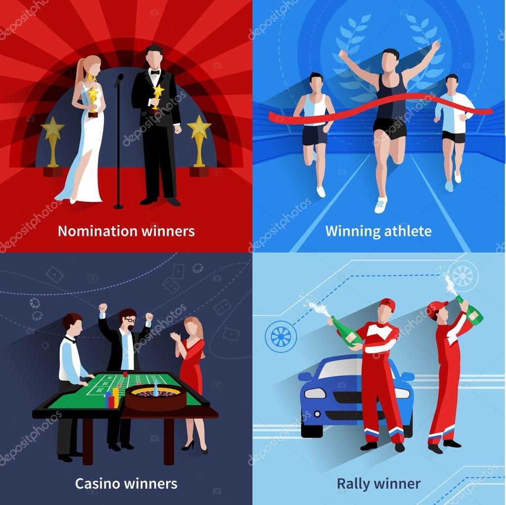 Winning Icons Set Stock Vector by ©macrovector 84088494