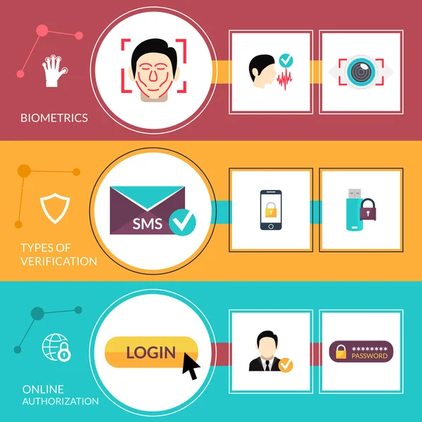 Verification Infographics Set Stock Vector by ©macrovector 89255876