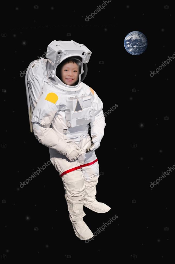 Little astronaut boy ,"Elemen ts of this image furnished by NASA ...