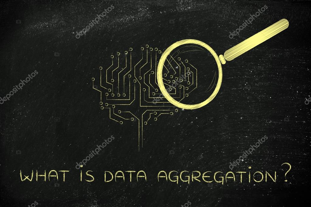 Concept of what is data aggregation — Stock Photo © Faithie #107703636