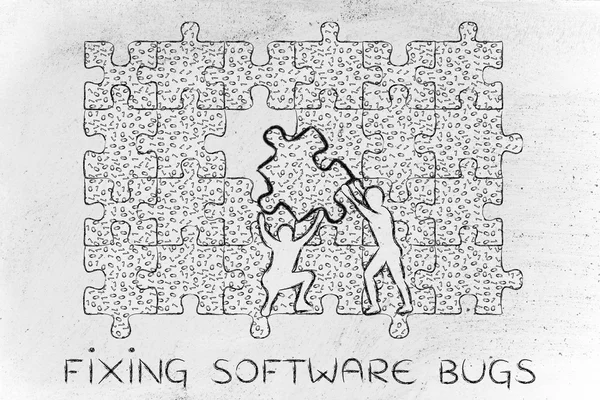 concept of fixing software bugs - Stock Image - Everypixel