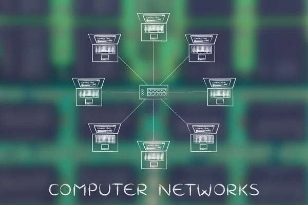 Computer network concept Stock Photos, Royalty Free Computer network ...