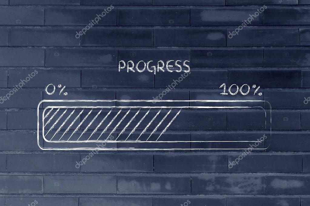 Progress bar metaphor, speed up your progress — Stock Photo © Faithie ...
