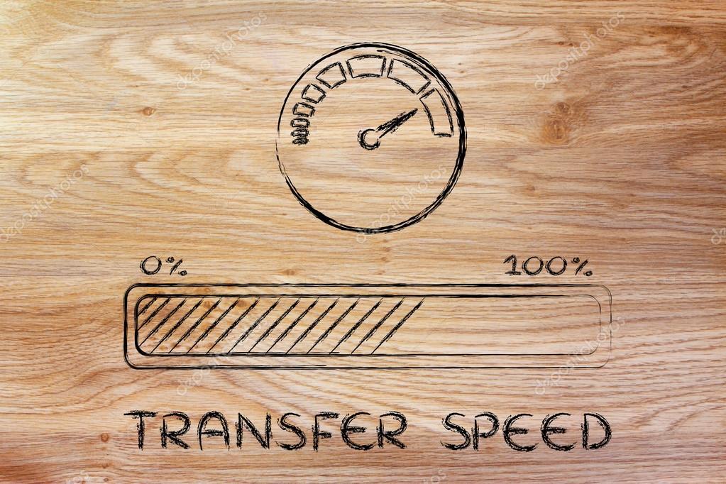Internet and data transfer rate or speed — Stock Photo © Faithie #56505869