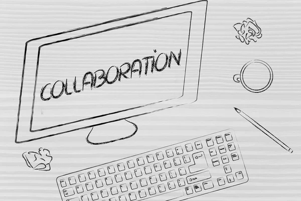 Collaboration screen Stock Photos, Royalty Free Collaboration screen ...