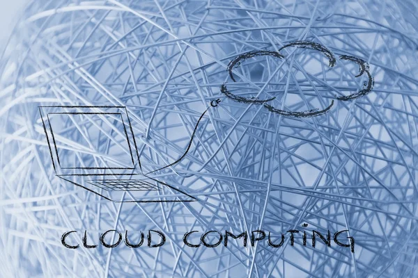 Computer in cloud Stock Photos, Royalty Free Computer in cloud Images ...