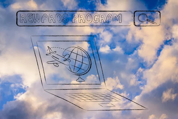Airline rewards programs concept - Stock Image - Everypixel