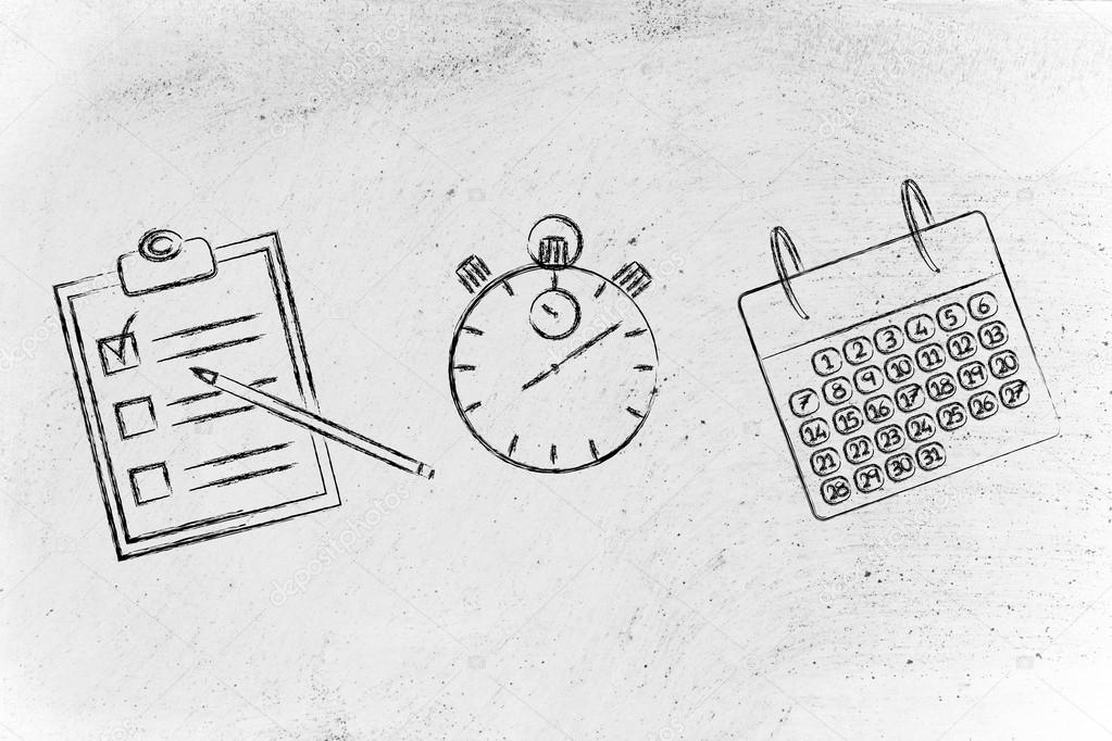 Plannen en organiseren van uw taken en het bedrijfsleven — Stockfoto ...