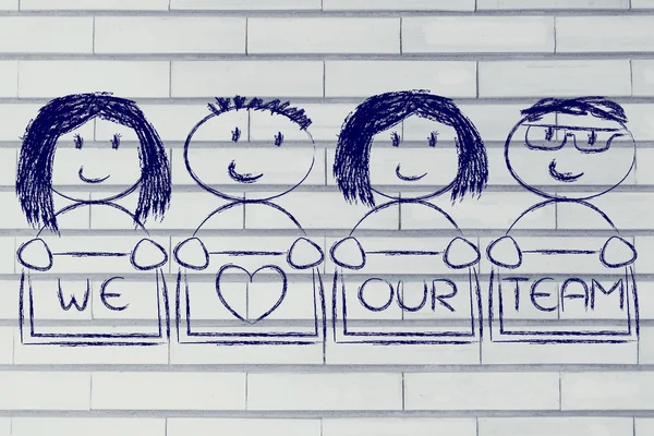 Big happy work family Stock Photos, Royalty Free Big happy work family ...