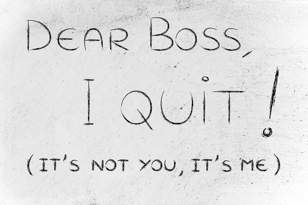 Handwritten message to the boss — Stock Photo © Faithie #75951225