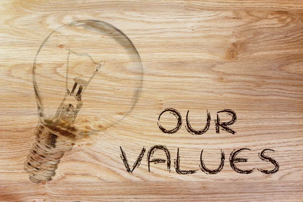 The brilliant ideas behind our values - Stock Image - Everypixel