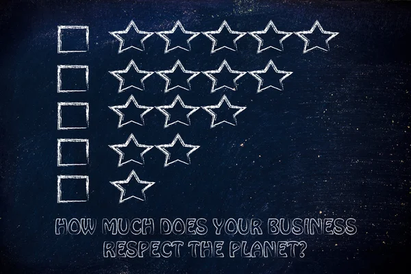 Feedback chart with stars - Stock Image - Everypixel