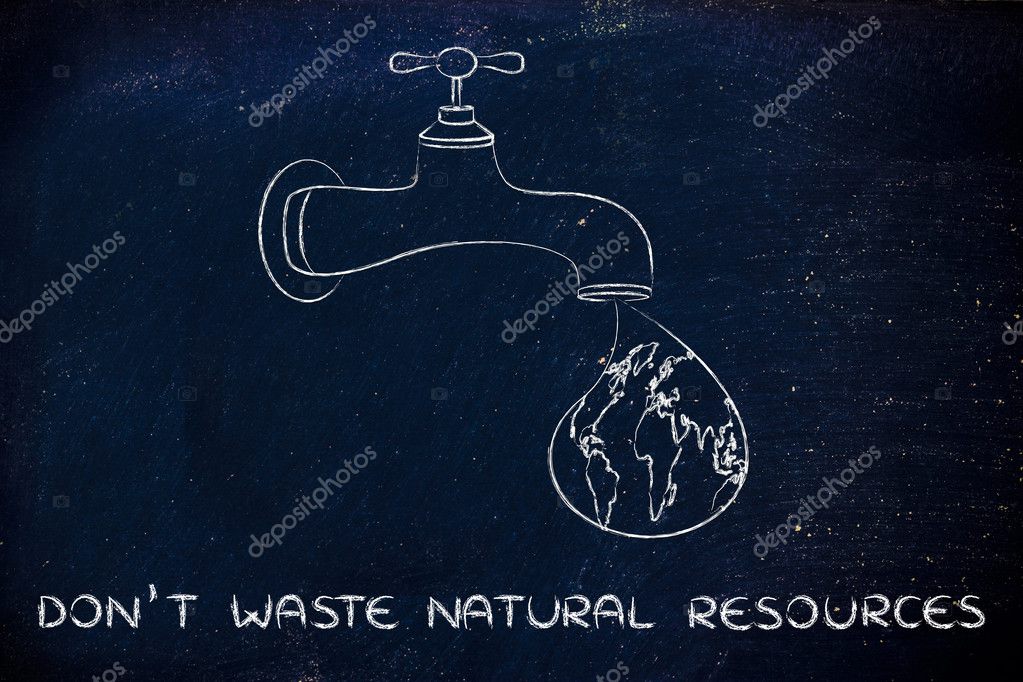 Illustration about not wasting natural resources — Stock Photo ...