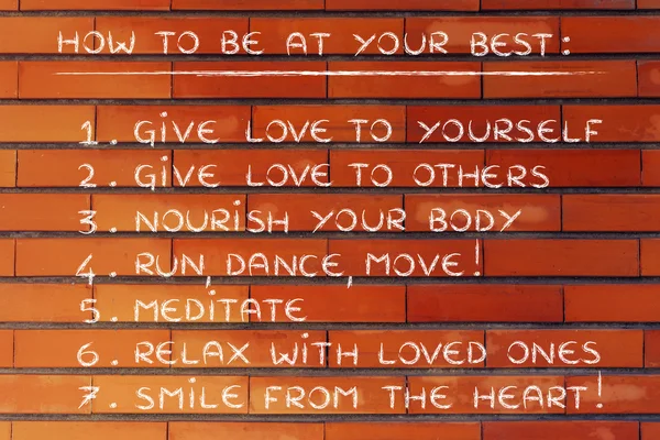 Motivational list of resolution for happiness — Stock Photo © Faithie ...