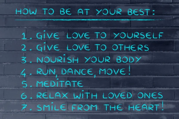 Motivational list of resolution for happiness — Stock Photo © Faithie ...