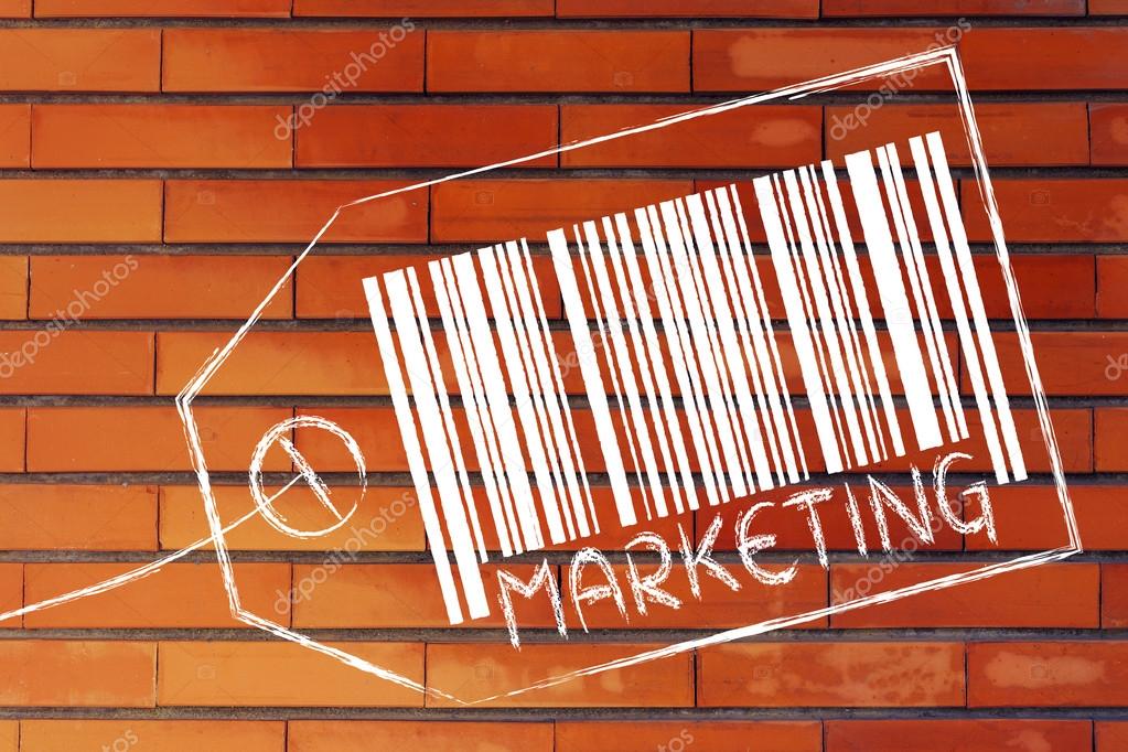 Marketing code bar on product price tag — Stock Photo © Faithie #85493324