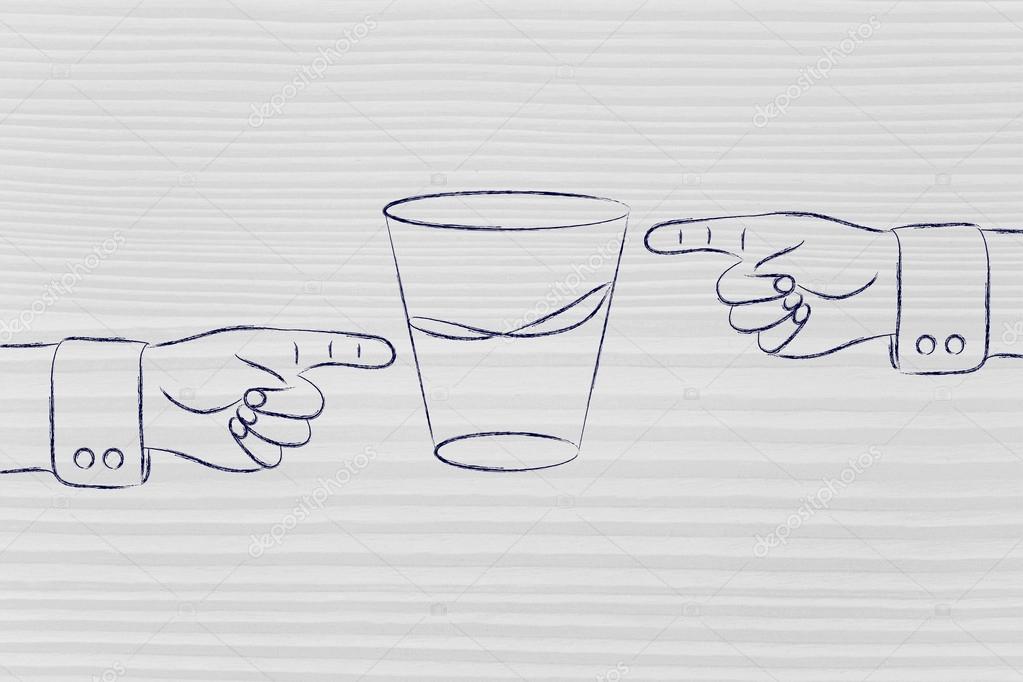 Concept of contrasting point of views Stock Illustration by ©Faithie ...