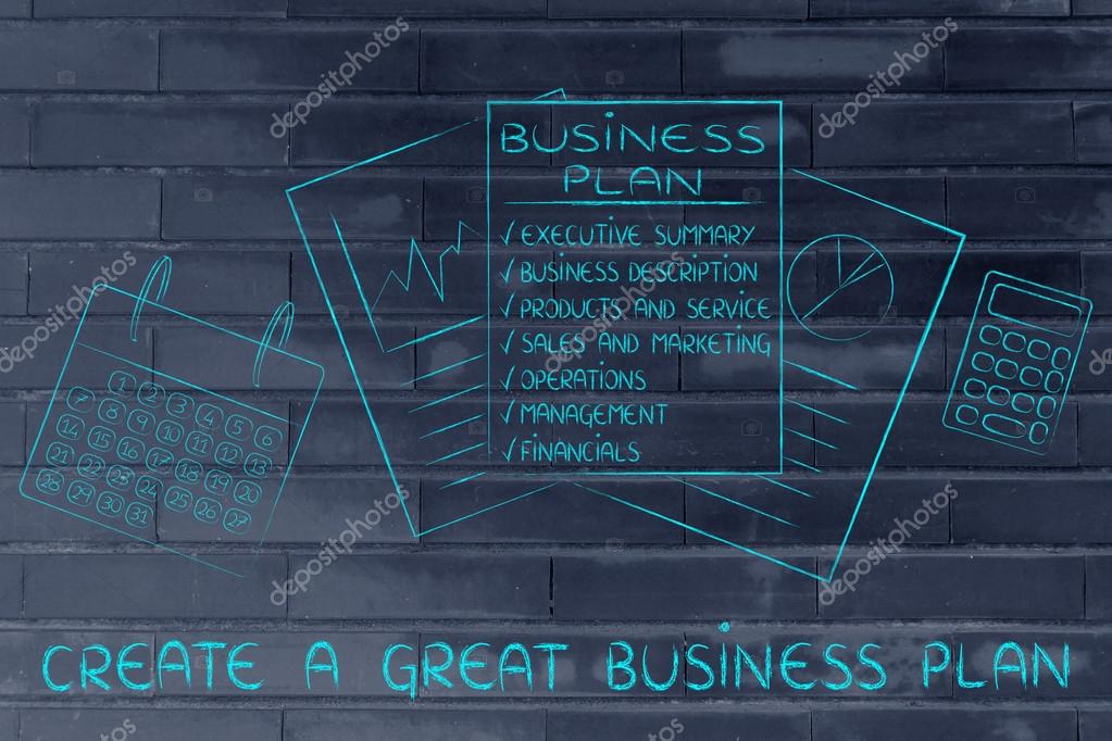 Concept of create a great business plan — Stock Photo © Faithie #95736268
