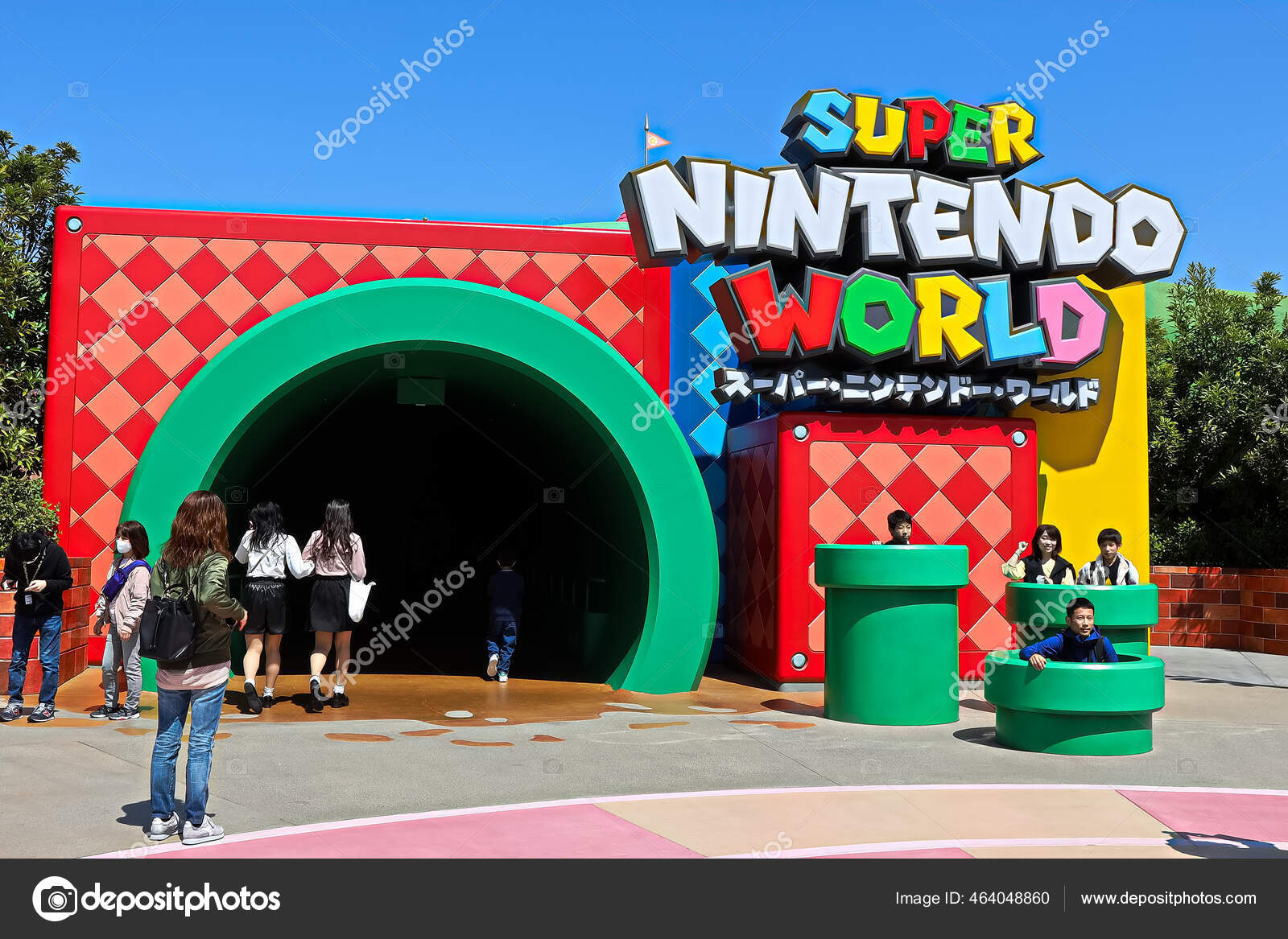 Osaka Japan Apr 2021 Sign Board Super Nintendo World Super Stock ...