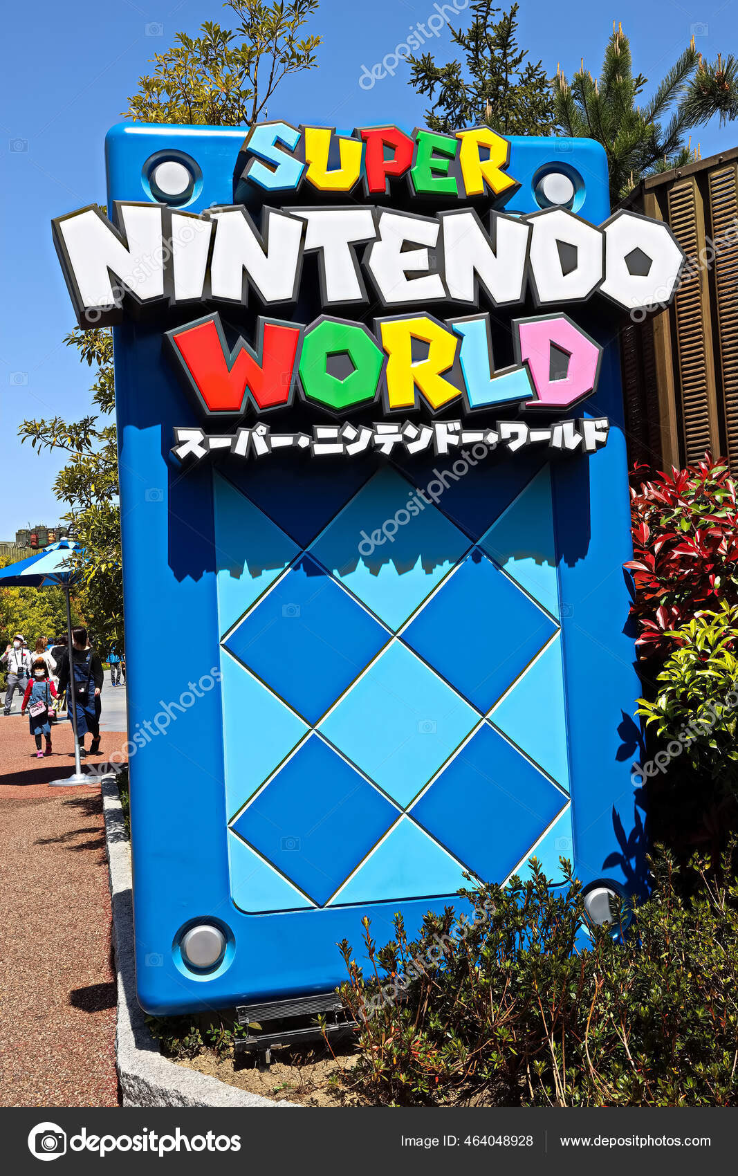 Osaka Japan Apr 2021 Sign Board Super Nintendo World Super — Stock ...