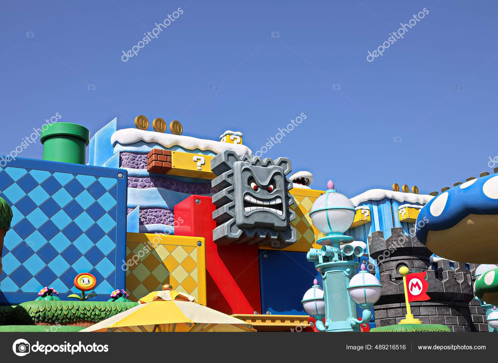 Osaka Japan Apr 2021 Scenery Entrance Koopa Castle Nintendo World ...