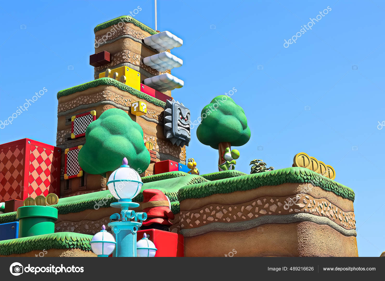 Osaka Japan Apr 2021 Scenery Entrance Koopa Castle Nintendo World ...