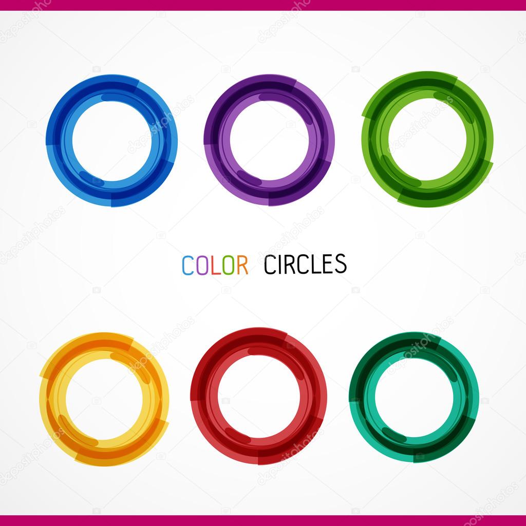 Circle set. Vector illustration Stock Vector Image by ©Antonvector ...