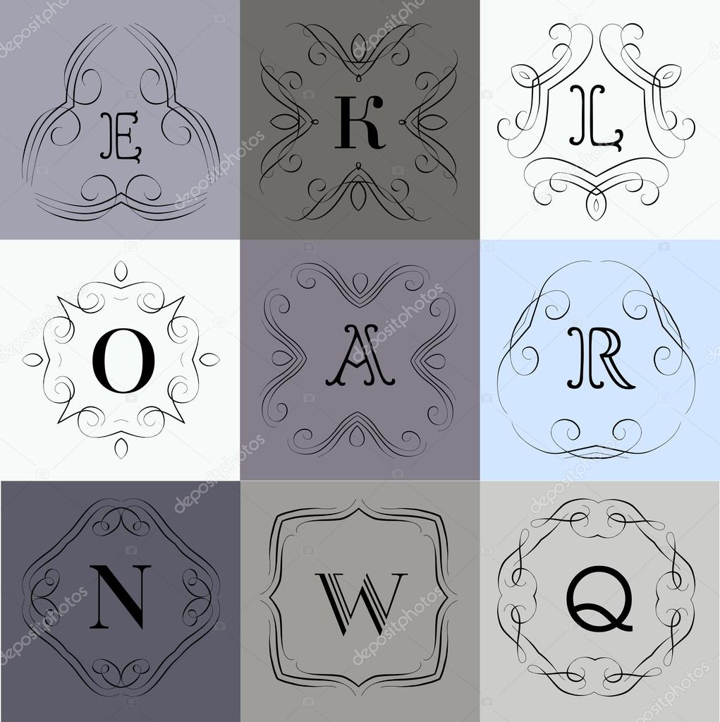 Monogram logo template Stock Vector Image by ©Merfin #108688530