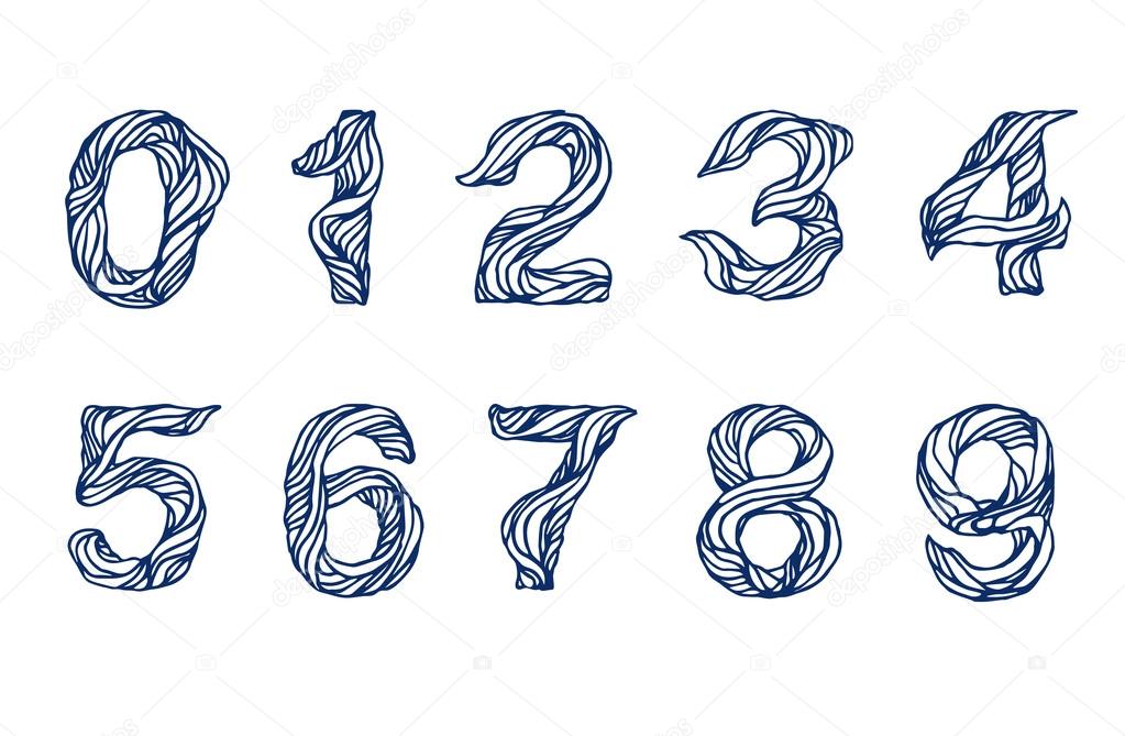 Handwritten linear font Stock Vector by ©Merfin 111283206