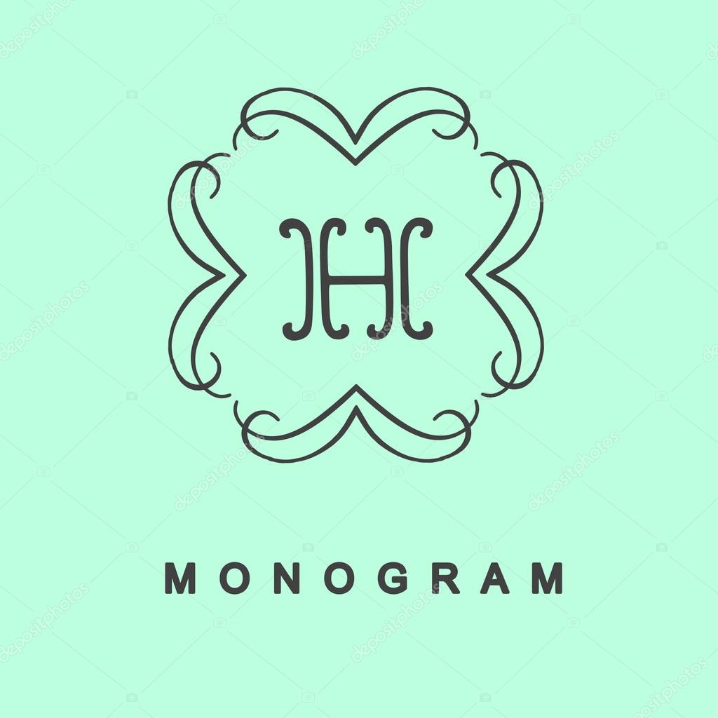 Conjunto de plantilla de logotipo monograma Vector de stock por ©Merfin ...