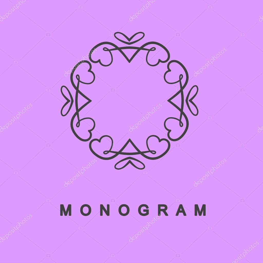 Set of monogram logo template Stock Vector by ©Merfin 111444510