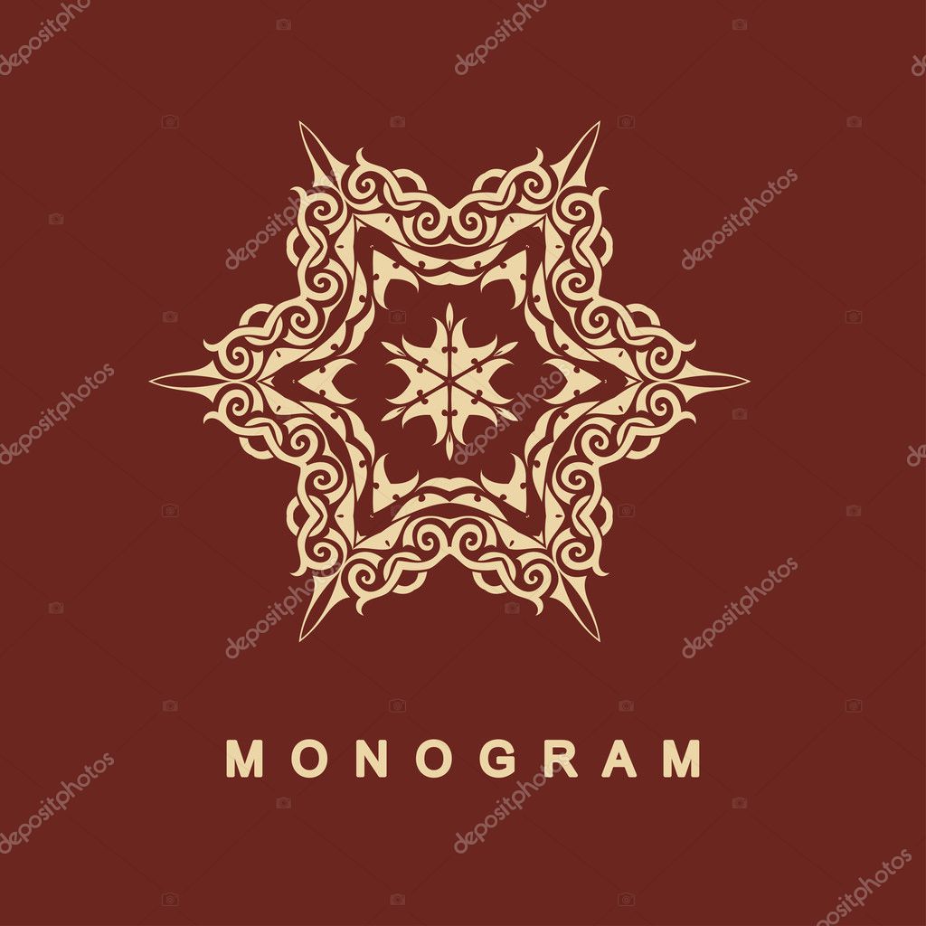 Set of monogram logo template Stock Vector by ©Merfin 111725496