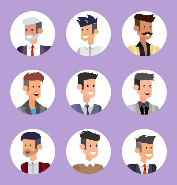 Cute cartoon human avatars set Stock Vector Image by ©Merfin #111445110